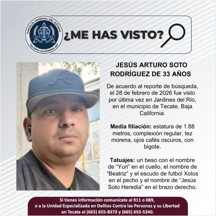 PESQUISA DE JESÚS ARTURO SOTO RODRÍGUEZ DE 33 AÑOS DE EDAD - Tijuana ...